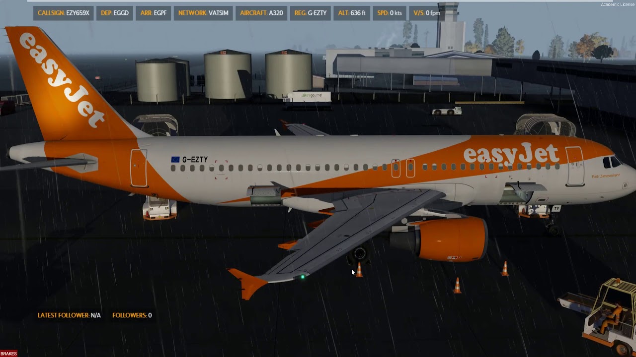 A320-X Hops | EZY659X - Bristol to Glasgow and back - YouTube