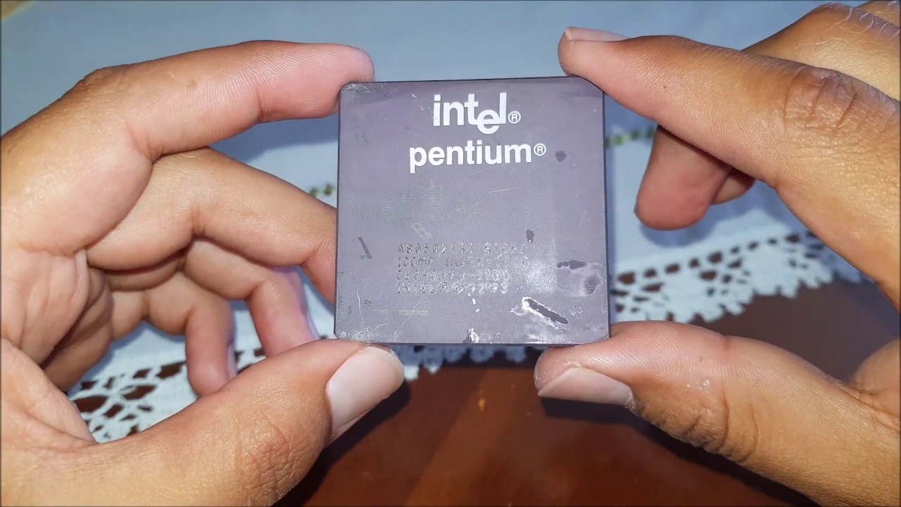 Expose CPU Die Intel Pentium - YouTube