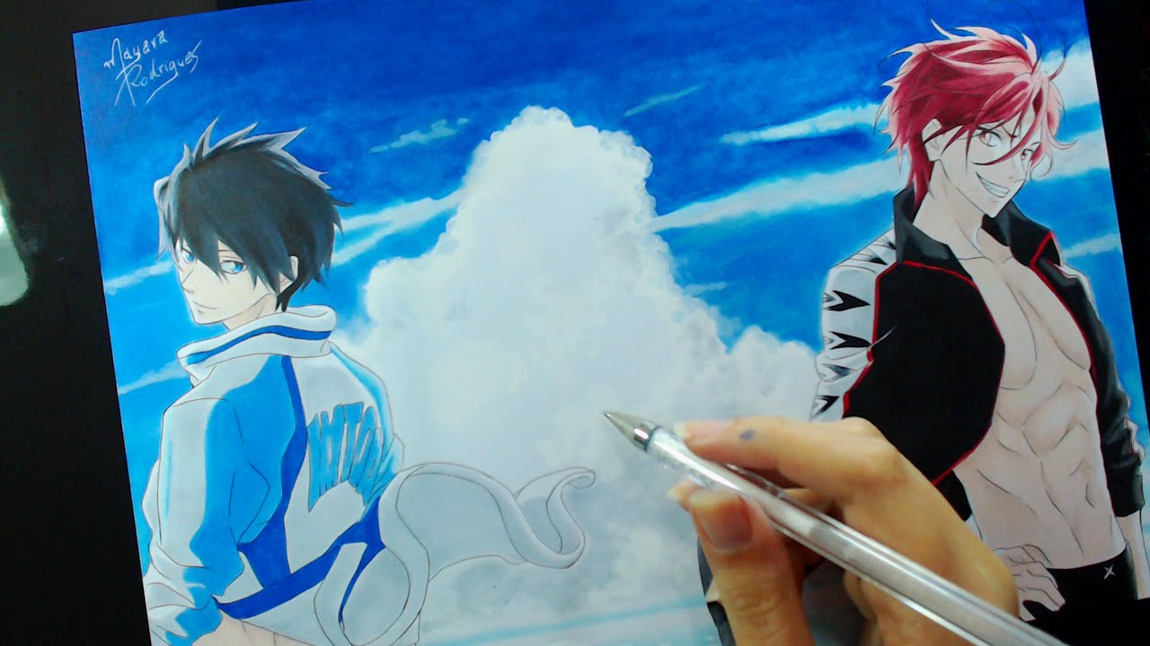 Free Iwatobi Swim Club Haru Drawing