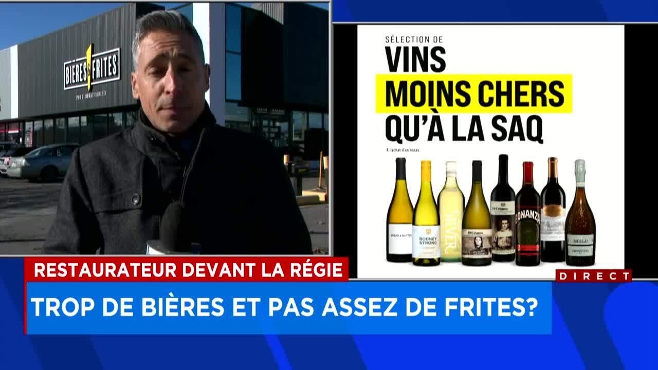 Le restaurant Bières et Frites convoqué par la Régie des alcools, des ...