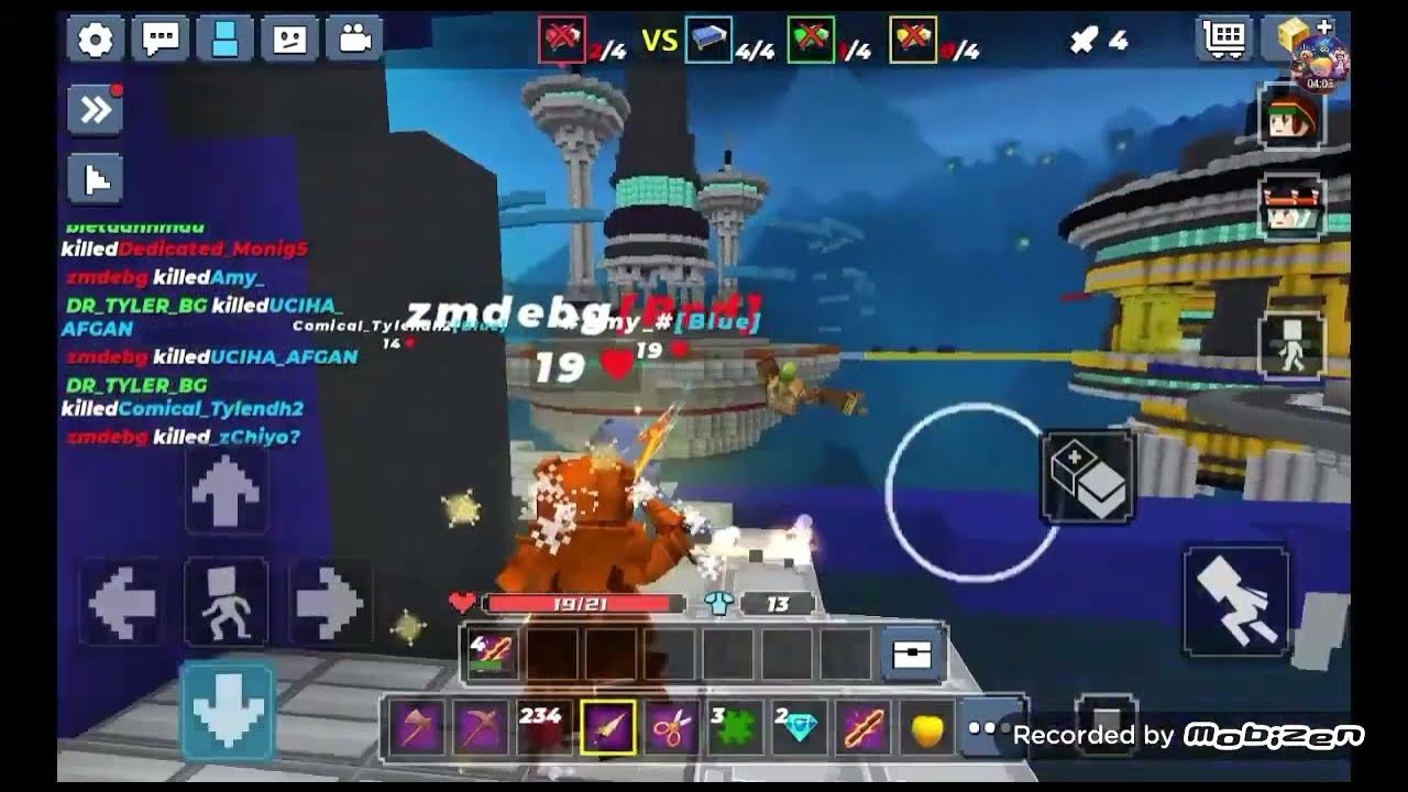 Blockman go bedwars notice+gamepay+leeching - YouTube