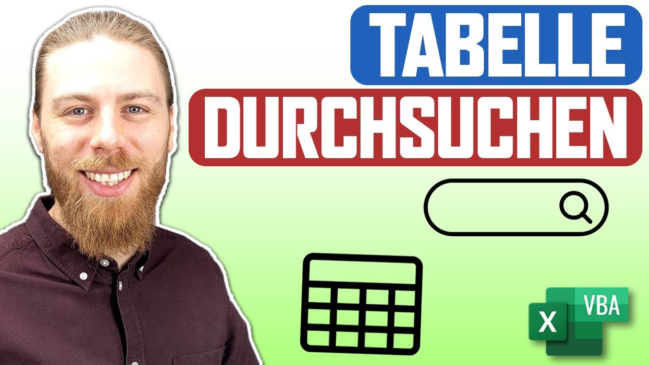 Tabelle durchsuchen und Wert ausgeben | Excel VBA - YouTube