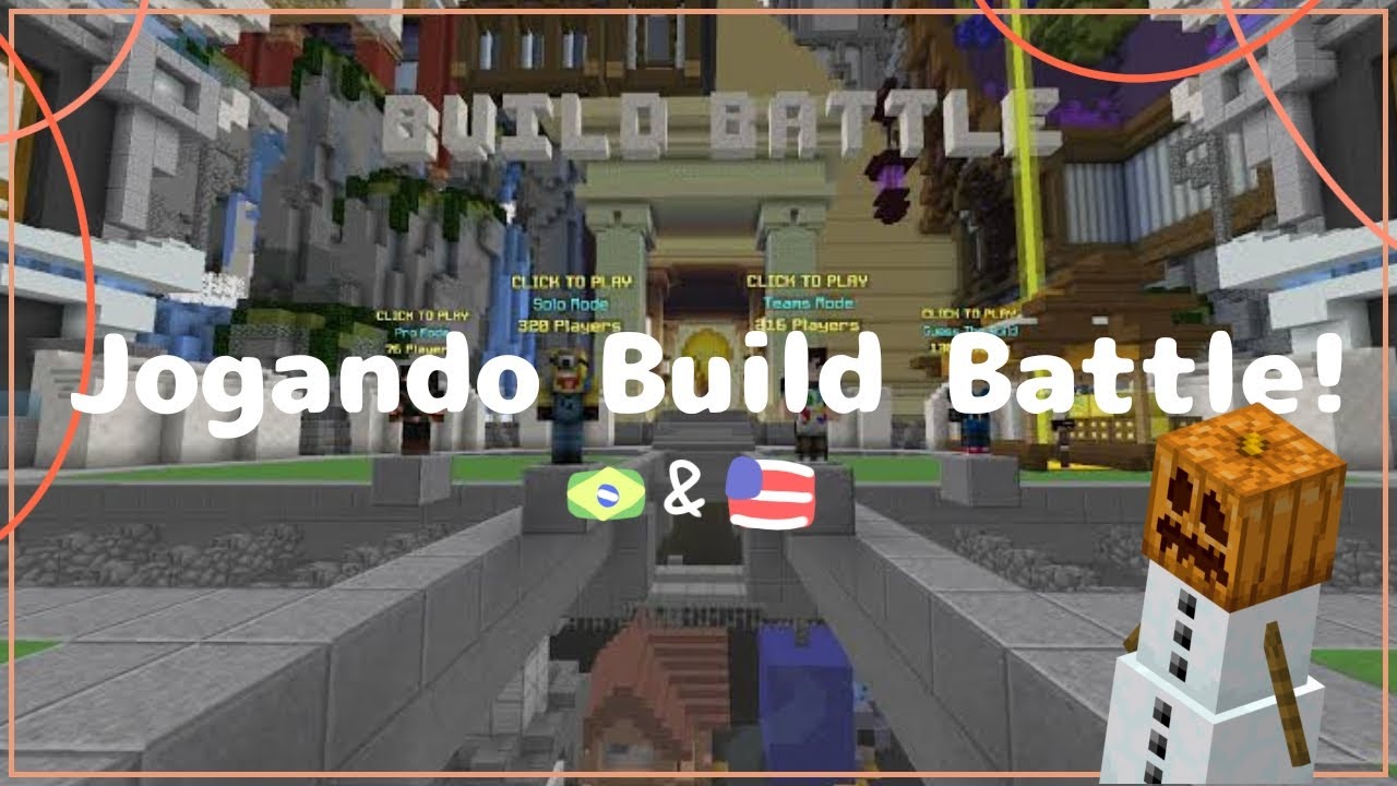 JOGANDO Build Battle no HYPIXEL! || 🇧🇷 & 🇺🇲 || ( Build Battle ) - YouTube