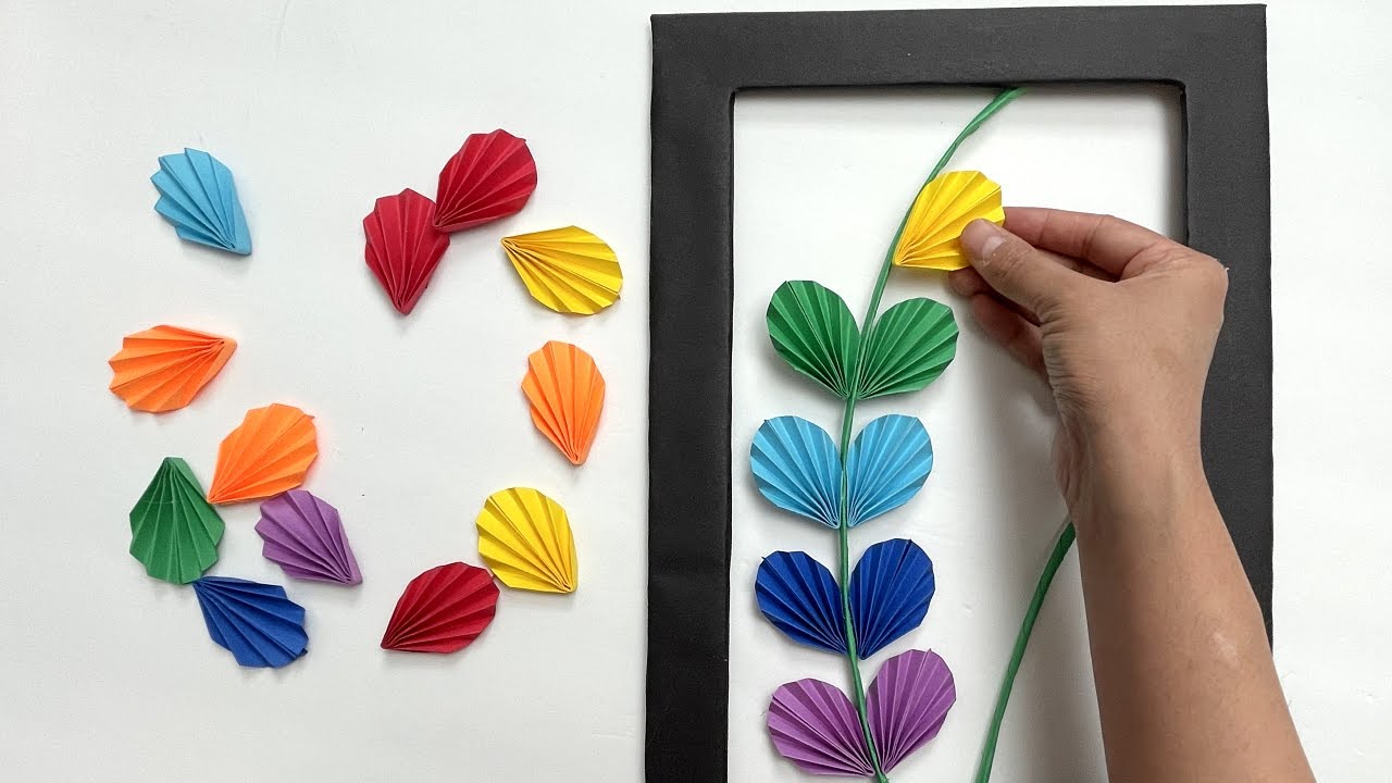Paper Wall hanging Craft Ideas || Paper Wall Decor || Wall hanging ...