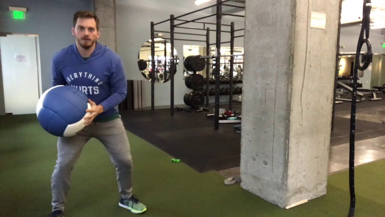 Standing Rotational MB Toss - YouTube