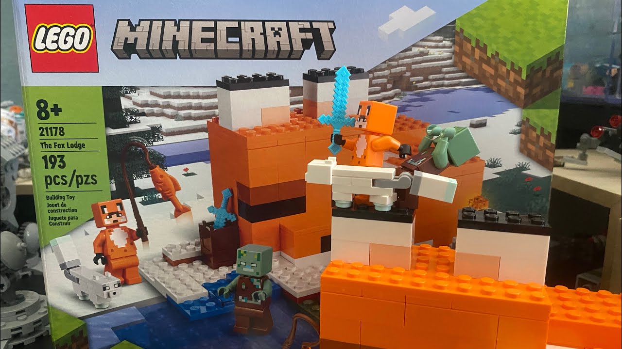 Lego MINECRAFT #21178 The Fox Lodge set review! (2022) - YouTube