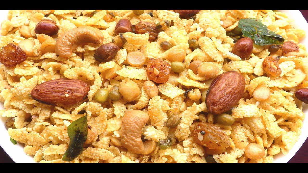 Poha Chivda Recipe/Chivda Namkeen Recipe/Diwali Snacks /Pohe Namkeen ...