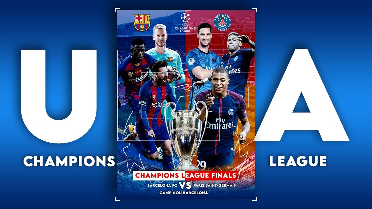 HOW TO DESIGN UEFA CHAMPIONS LEAGUE POSTER. - YouTube