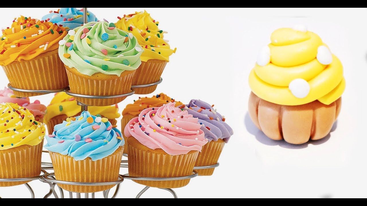 Tutorial 44 • Cupcake classico in fimo senza stampi - How to made a ...