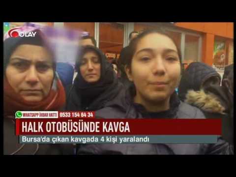 Halk otobüsünde kavga! (Haber 28 01 2017)