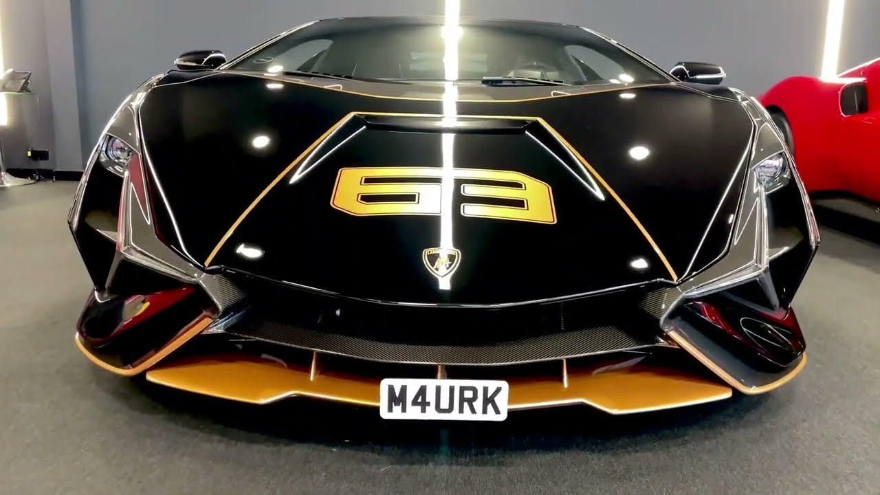 Lamborghini Sian front license plate support - YouTube