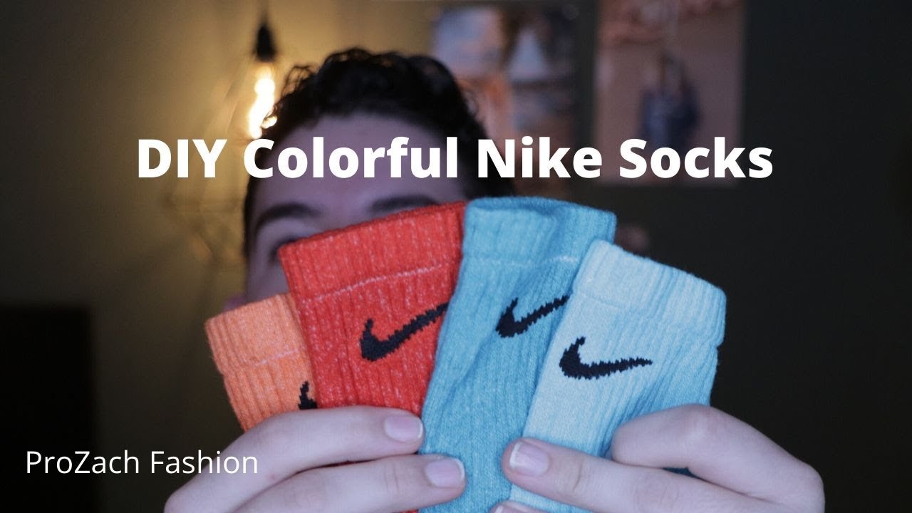 DIY Colorful Nike Socks - YouTube
