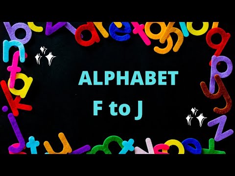 Alphabet-FGHIJ | learn Easily#preschool - YouTube