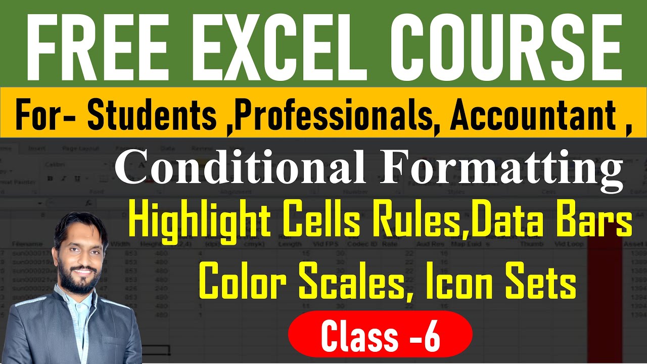 Excel Tutorial For Beginners In Hindi Class 6 Conditional Formatting In Excel Tax Consultant