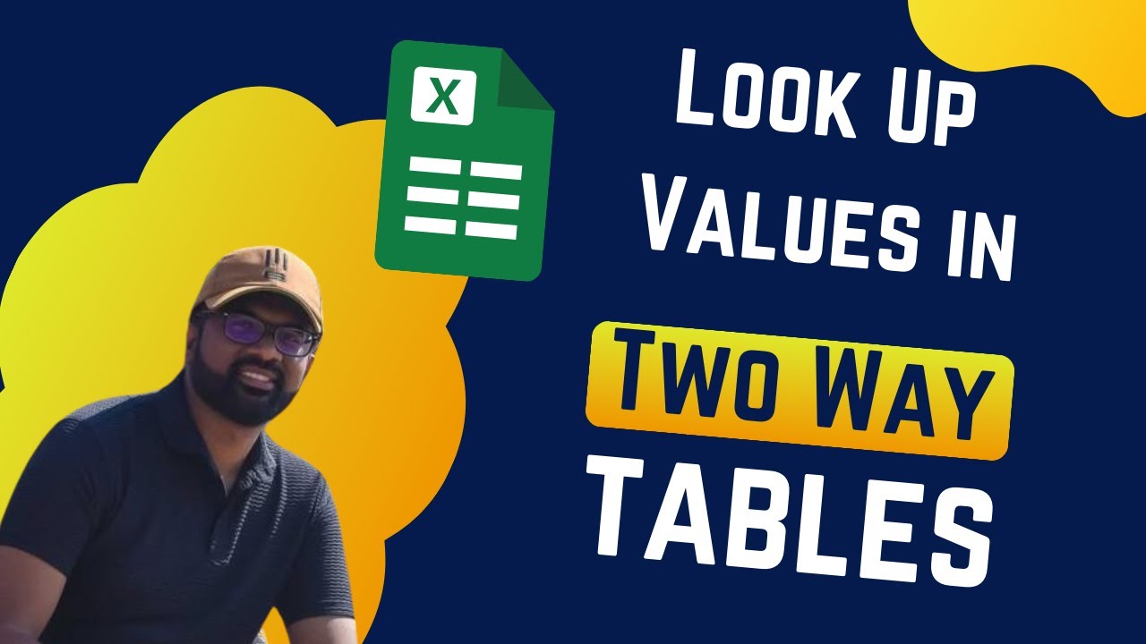 How to look up values in a two way table - YouTube