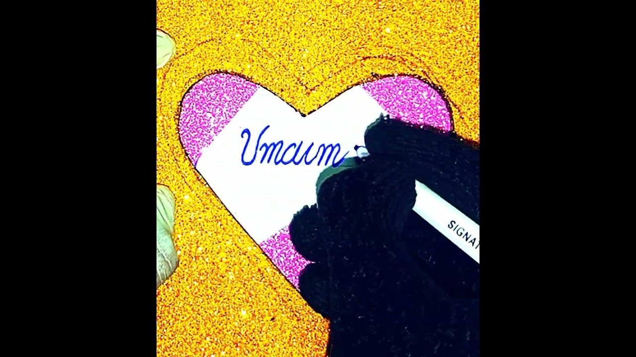 umaimah name caligraphy by Rizwan Khan#shorts - YouTube