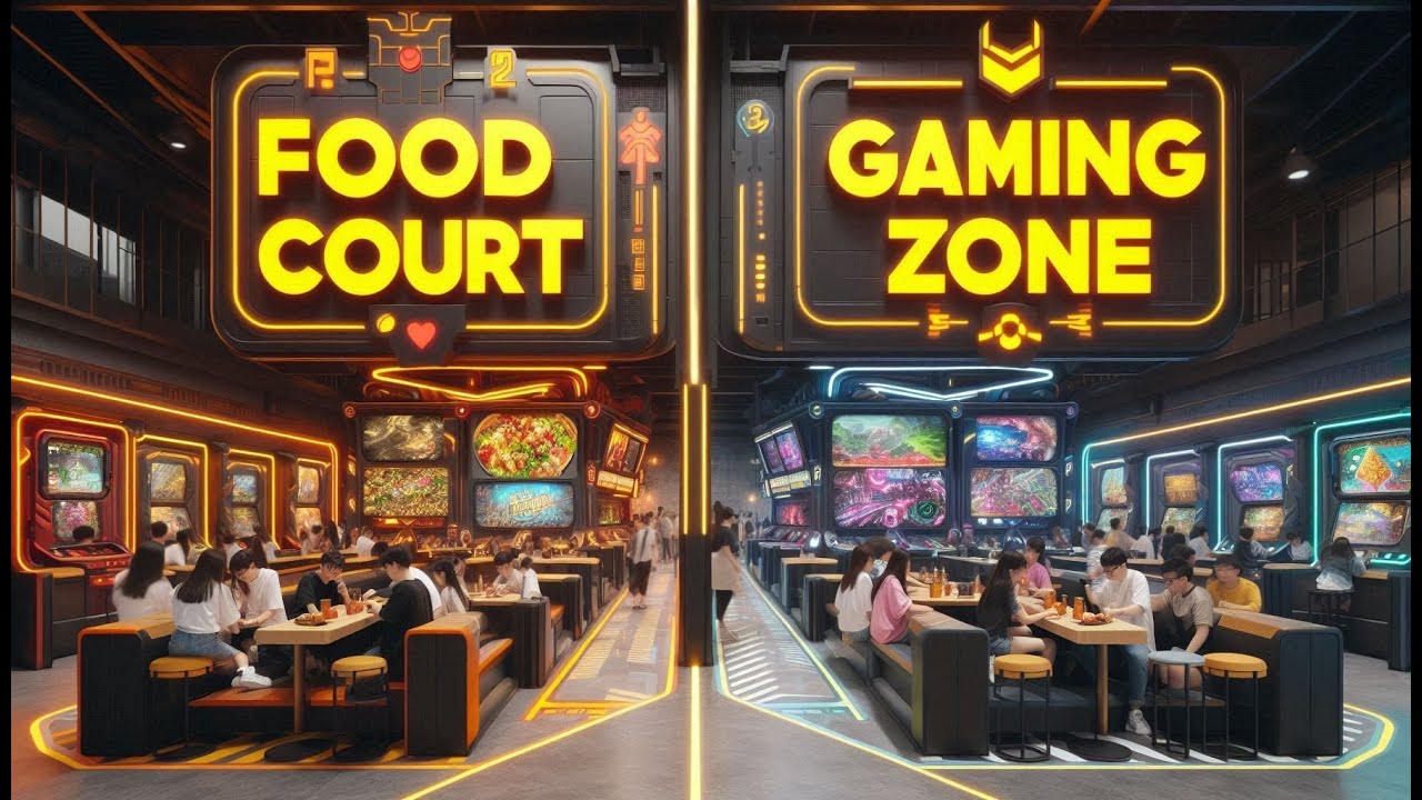 India's Biggest Food Court & Gaming Zone - YouTube