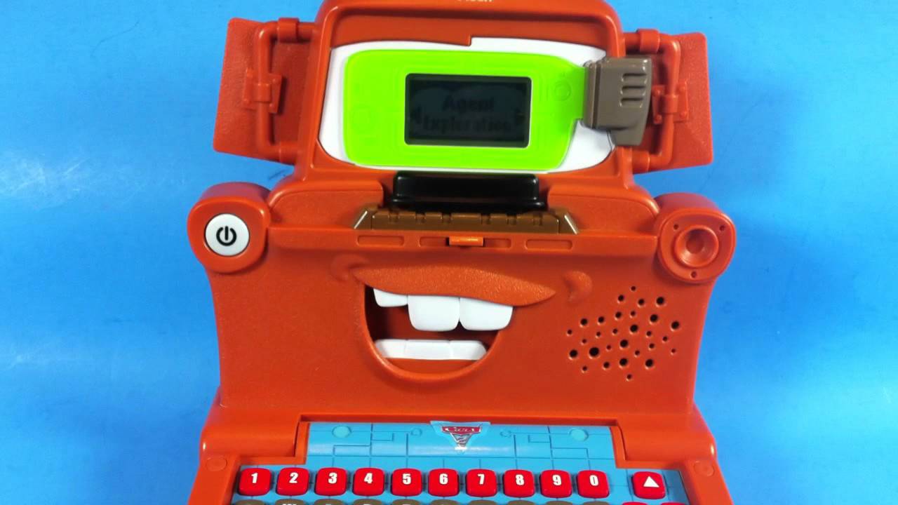 Vtech Disney Pixar Cars Mater's Spy Mission Laptop Computer Moving ...