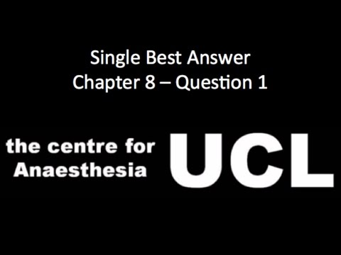 Single Best Answer: Chapter 8 - Question 1 - YouTube