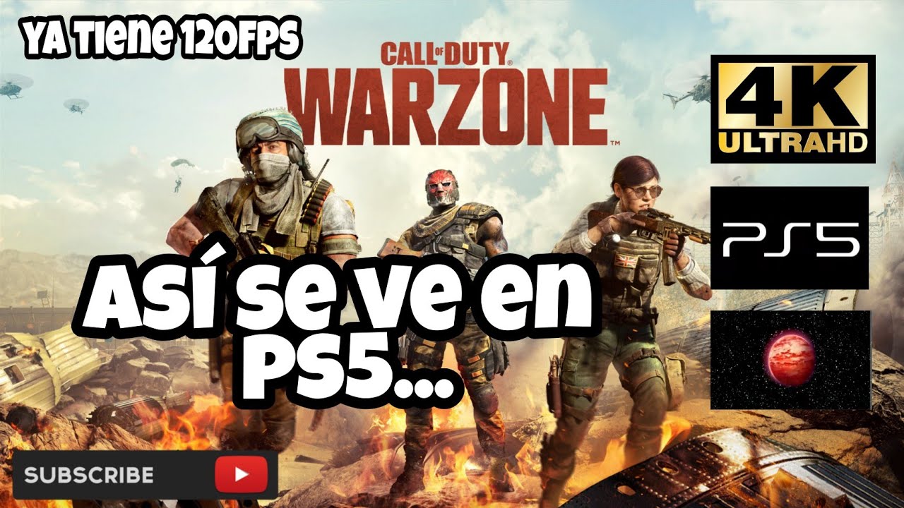Warzone PS5 4K 60fps HDR Última Version Parcheada alcanza 120fps ...