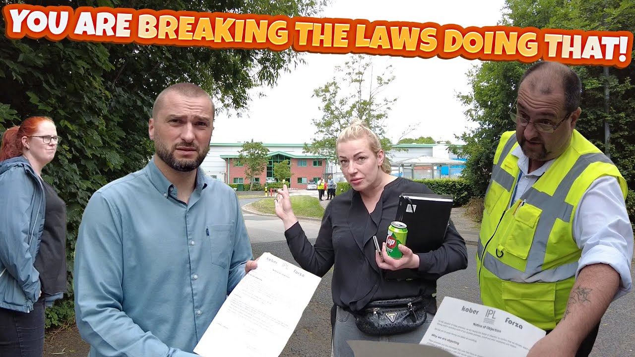 The Police are coming - they will deal with you. "taking illegal ...