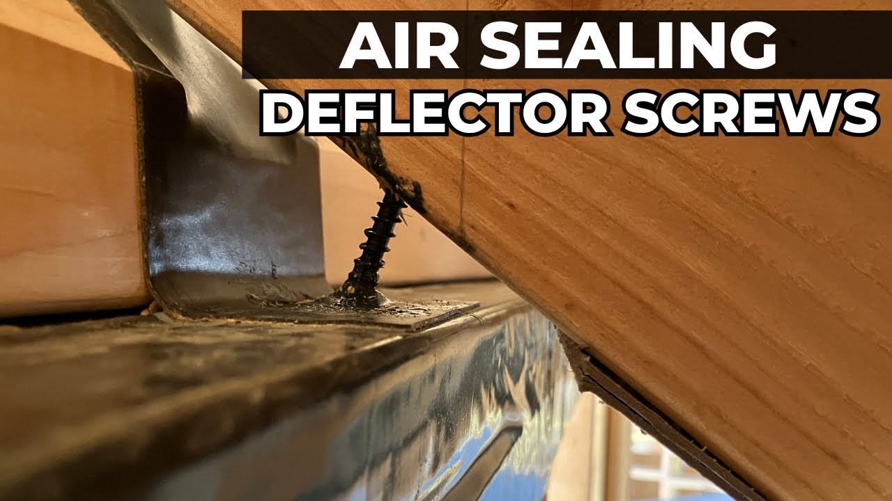 How to Air Seal Interior Walls With Simpson Deflector Screws - YouTube
