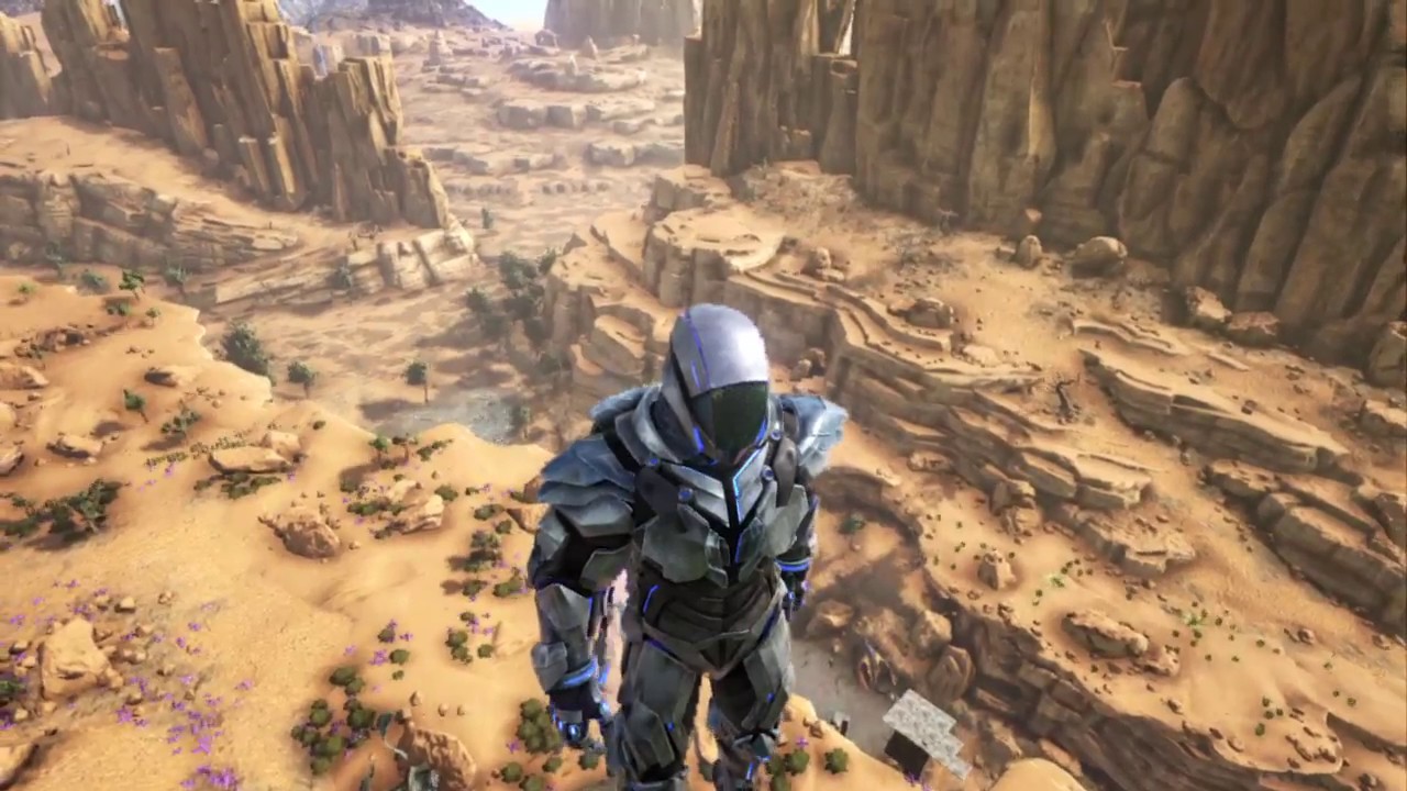 ARK: Survival iron man testing the tek suit/Ps4 - YouTube