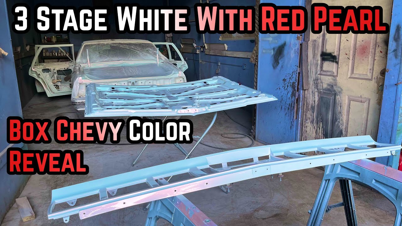 How To Do A Three Stage Paint Job - White With Red Pearl Box Chevy ...