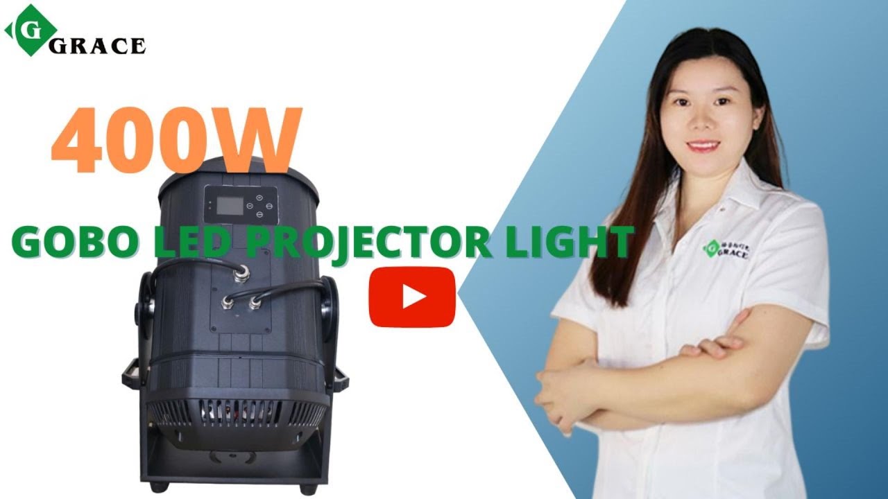 400W Gobo LED Projector Light - YouTube