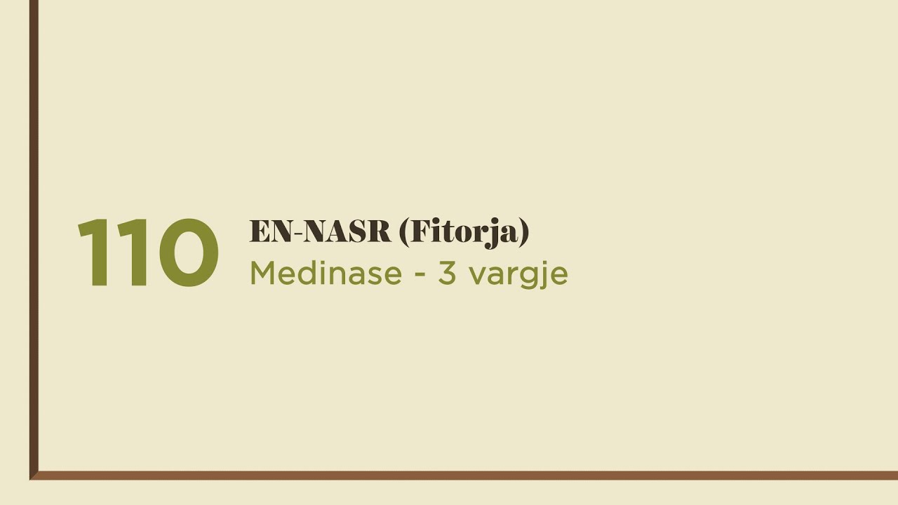 Surja 110: EN-NASR (Fitorja) - Shqip - YouTube