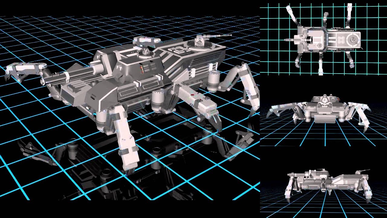 Tactical Assault Beetle - Walk Cycle Animation - YouTube