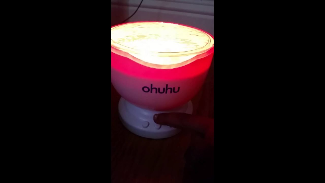 OHUHU Ocean Wave Night Light that plays music - YouTube
