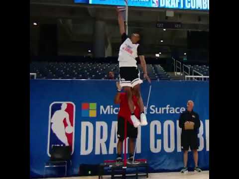 Keon Johnson set a new NBA combine record with a 48 inch max vertical ...