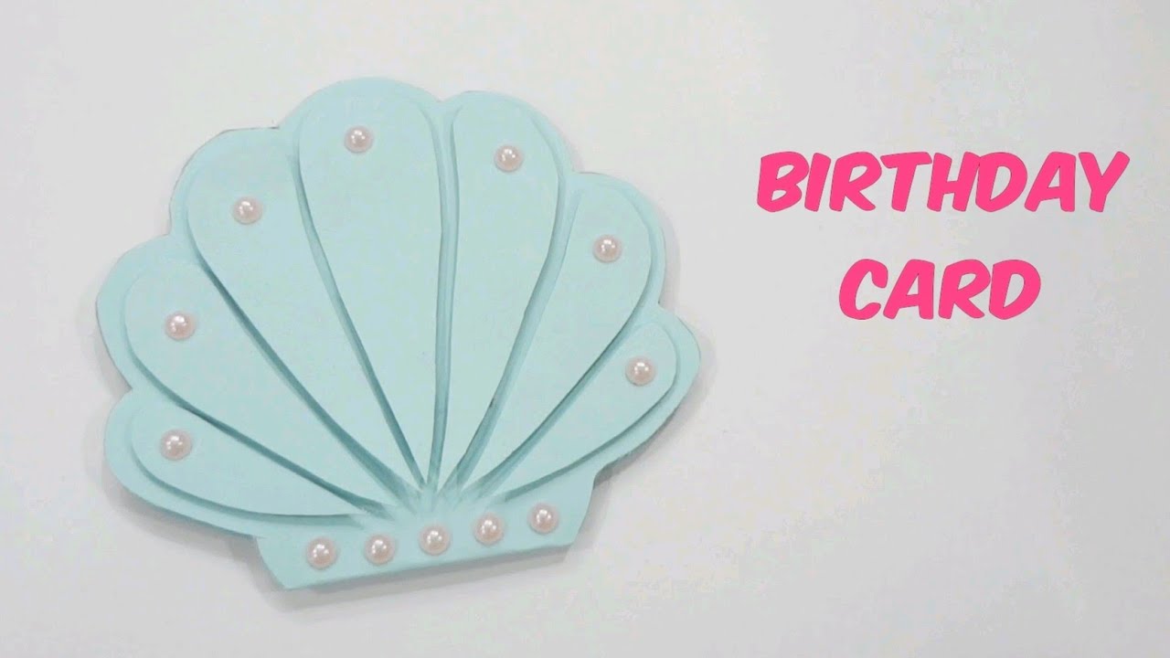 Handmade mermaid birthday greeting card / birthday card idea / mermaid ...