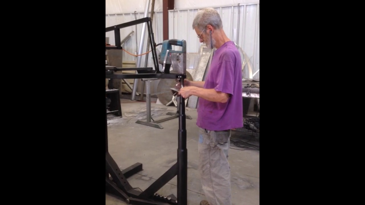 Planishing Hammer with Rotary Hammer-Drill as Hammering Mechanism - YouTube