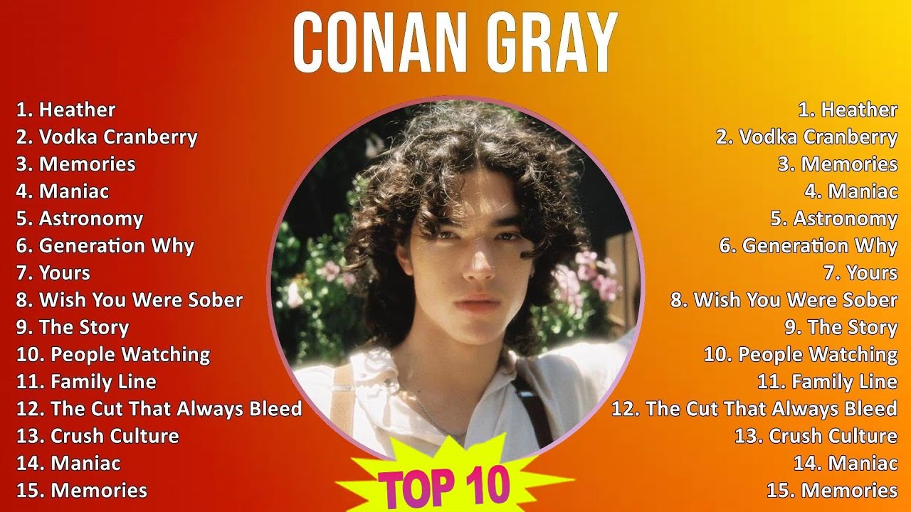 Conan Gray 2025 MIX Playlist - Heather, Vodka Cranberry, Memories ...