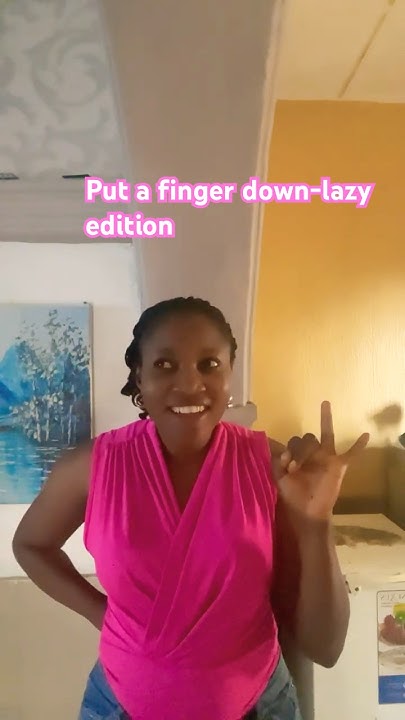 Put a finger down-lazy edition #shorts #viral - YouTube