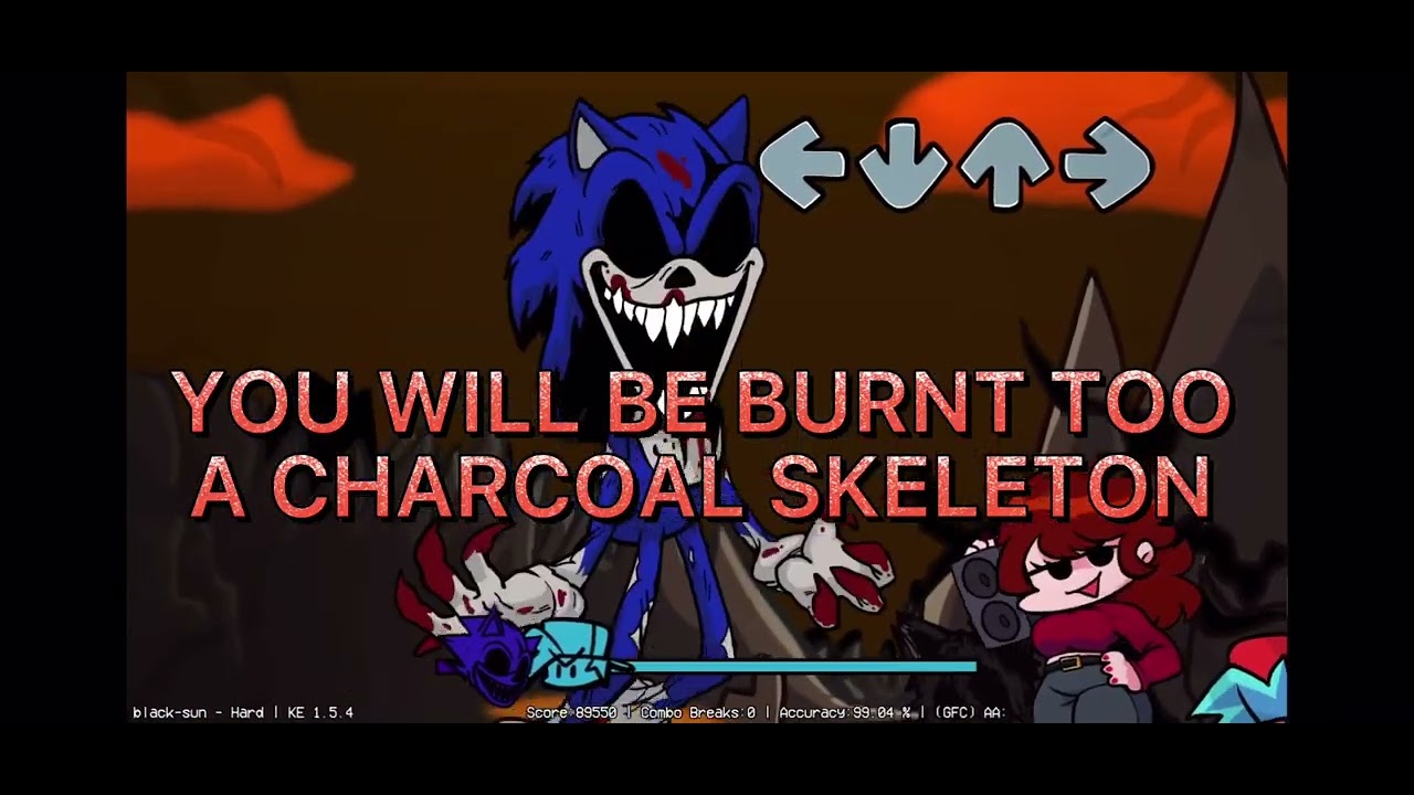 BLACK SUN FNF vs sonic exe 2.0 Lyrics! 🌑 - YouTube