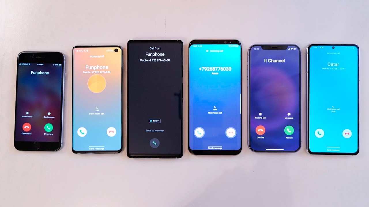 iPhone Samsung & Google Pixel incoming call - YouTube