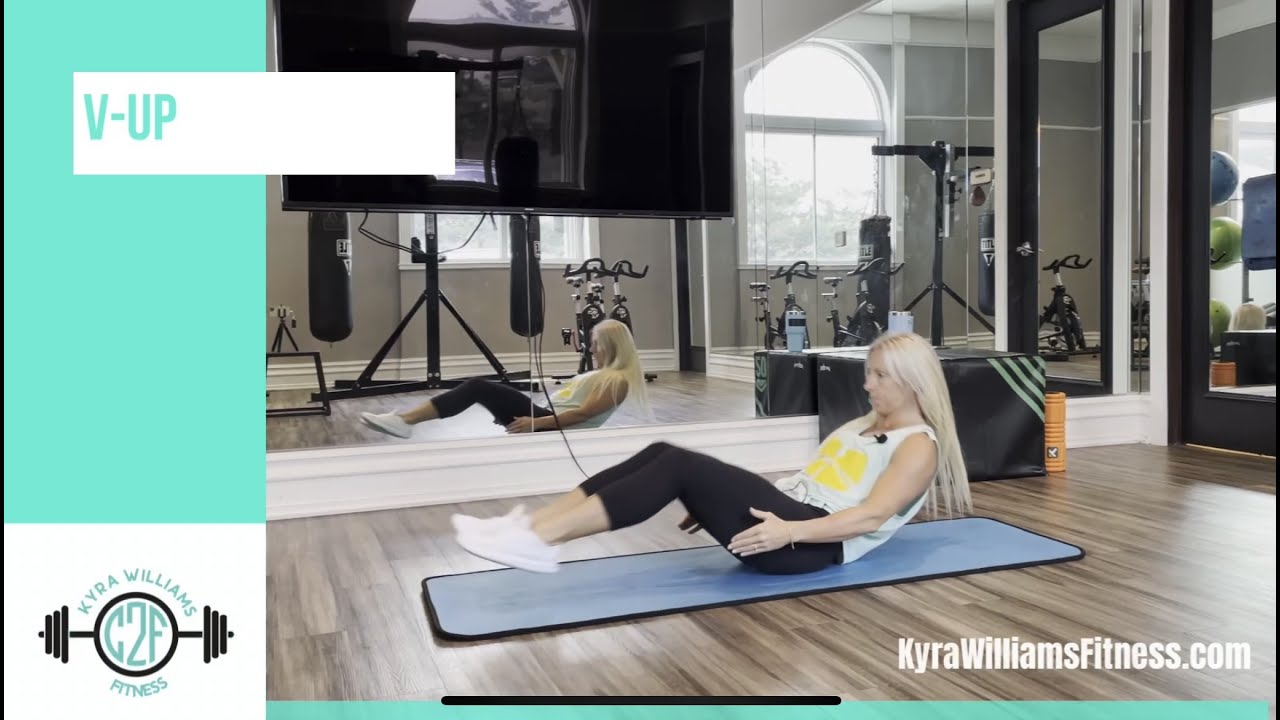 How to do V-Ups | Kyra Williams Fitness' Full Ab Workout - YouTube