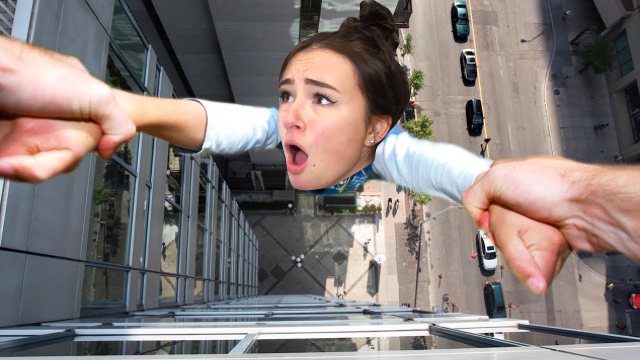 Morgz saves Tamzin from falling.. - YouTube