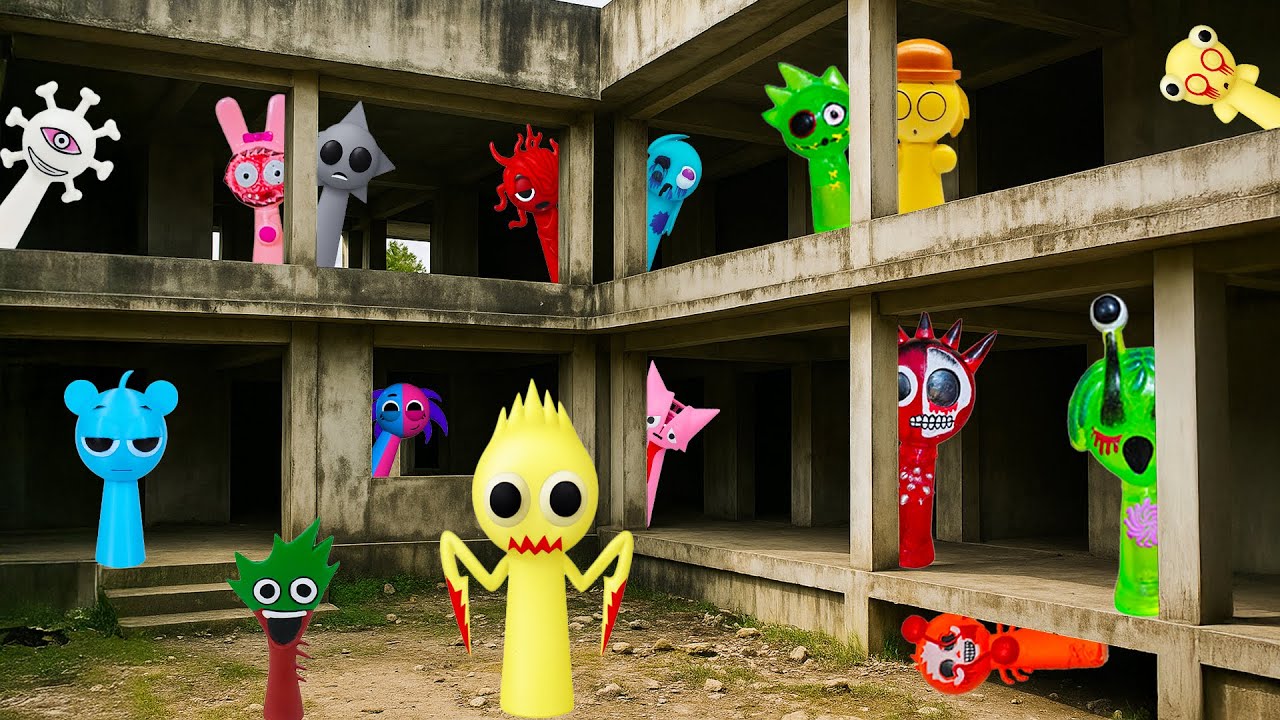 ALL Sprunki Hidden in the Haunted House – Can You Spot Them All? - YouTube