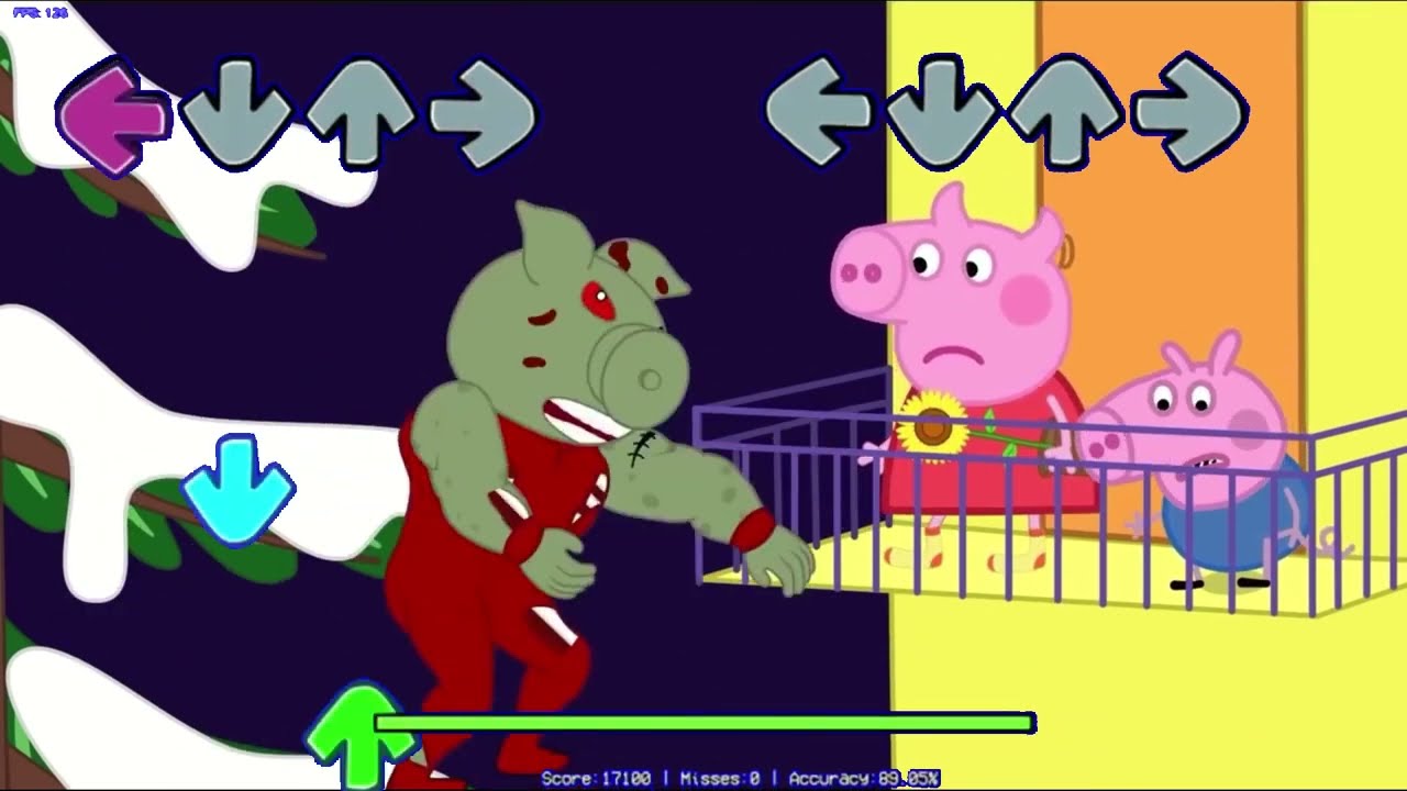 Scared Peppa Pig in Friday Night Funkin be like || Muddy Puddles Funkin ...