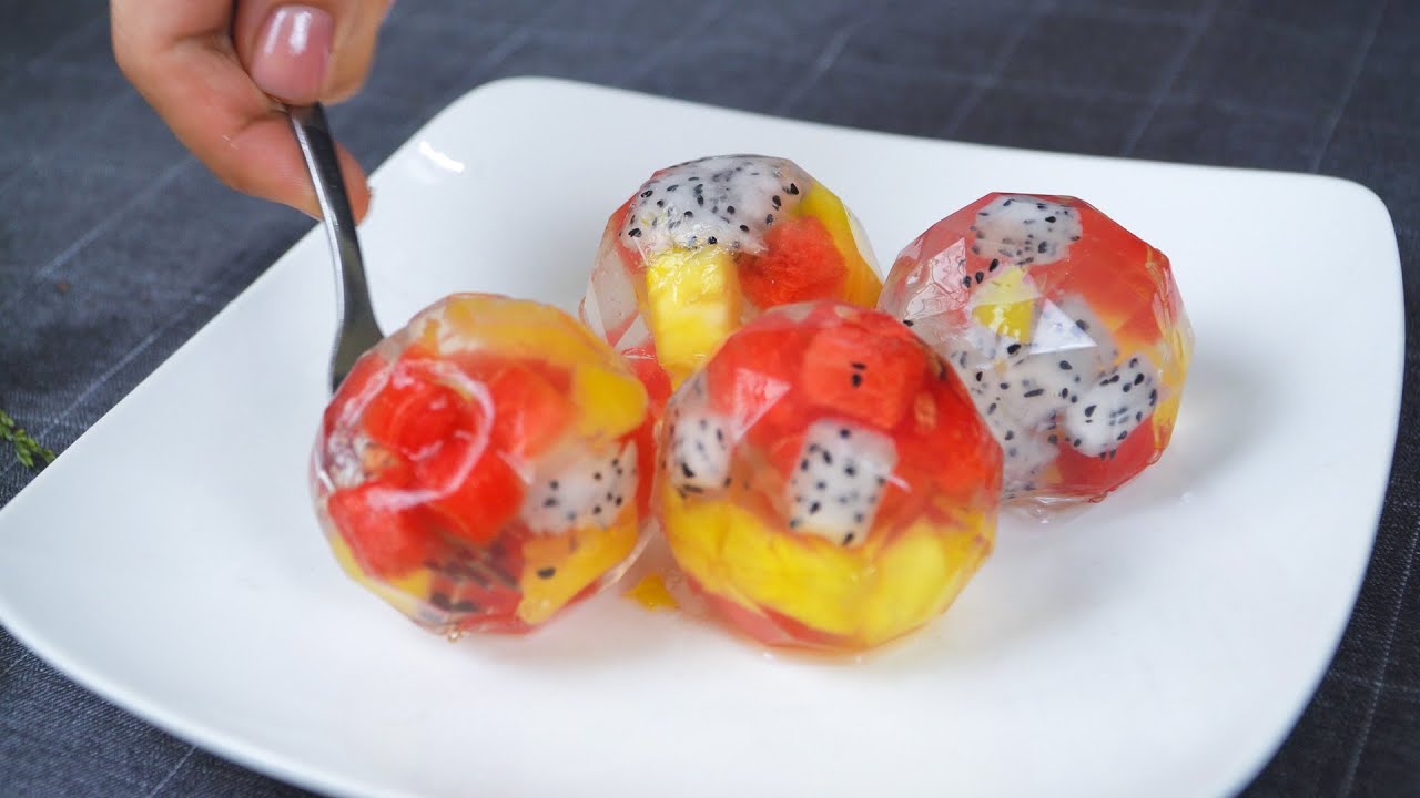 Easy Dessert Recipes at Home with Transparent Fruit Jelly Very Quick ...
