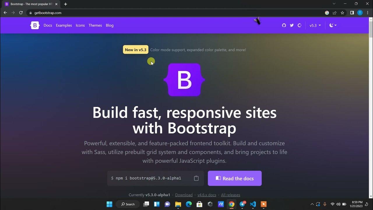 14-dars. Bootstrap | Bootstrap 5.3 | Bootstrapga kirish | Alicoder | alicoder.uz - YouTube