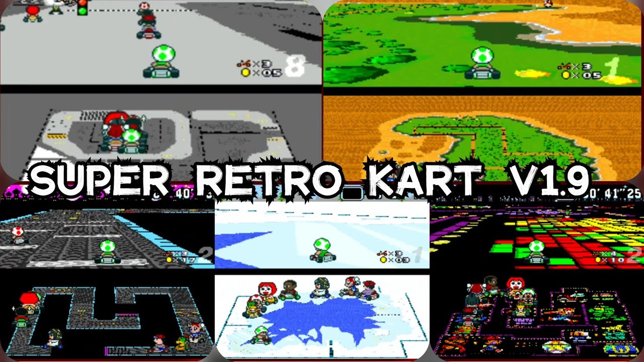 Super Retro Kart v1.9 - Game Cube Cup (SMK Hack) - YouTube