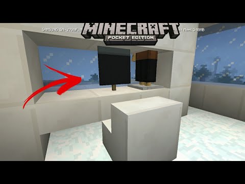 MCPE 1.2 How To Make A Computer | Armor stand and banner trick - YouTube