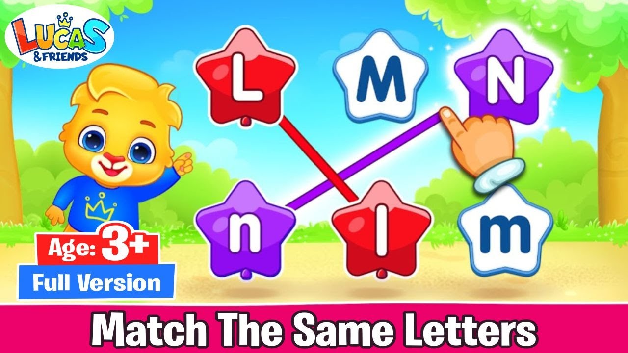Lets Play With Lucas & Friends Match The Same Letters - ABC's For Kids ...