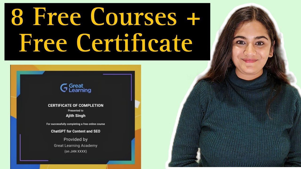 FREE Chat GPT Course with FREE Certificate for all Fresher Graduates ...