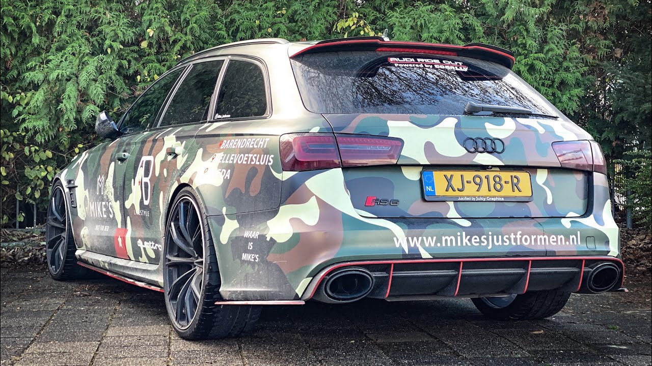 RS6 C7 met een camouflage kleur!😍 - YouTube